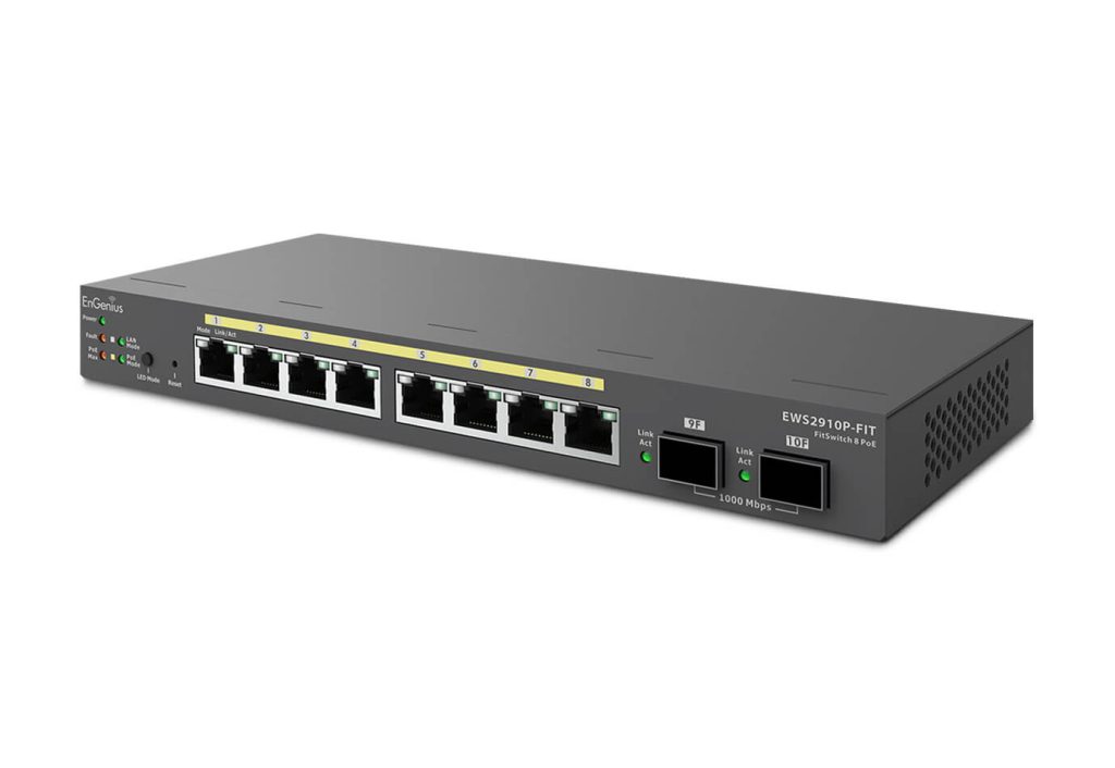 FitSwitch 8 PoE PoE+ Network Switch | EnGenius Networks Europe B.V.