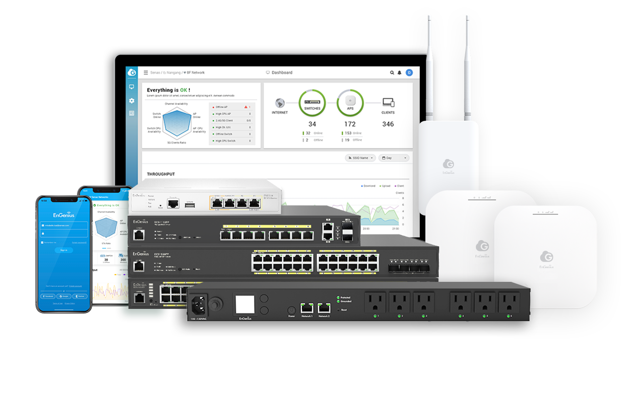 Solutions - Smart Networking - PDU | EnGenius Cloud